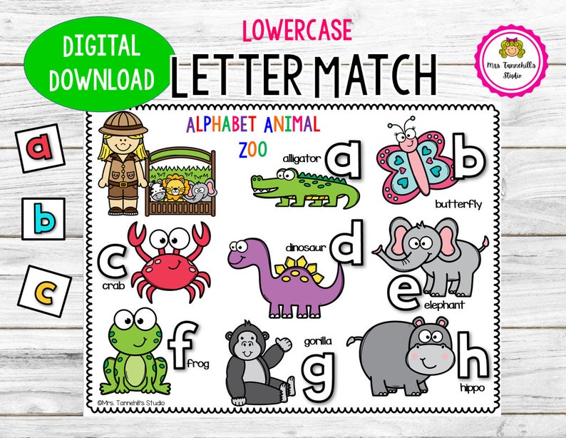 Alphabet, Letter Practice, Animal Zoo, Lowercase Letters, Letter ...
