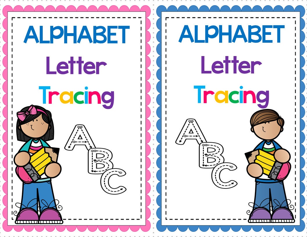 Letter Tracing Flashcards Preschool Writing Kindergarten Literacy ABC ...
