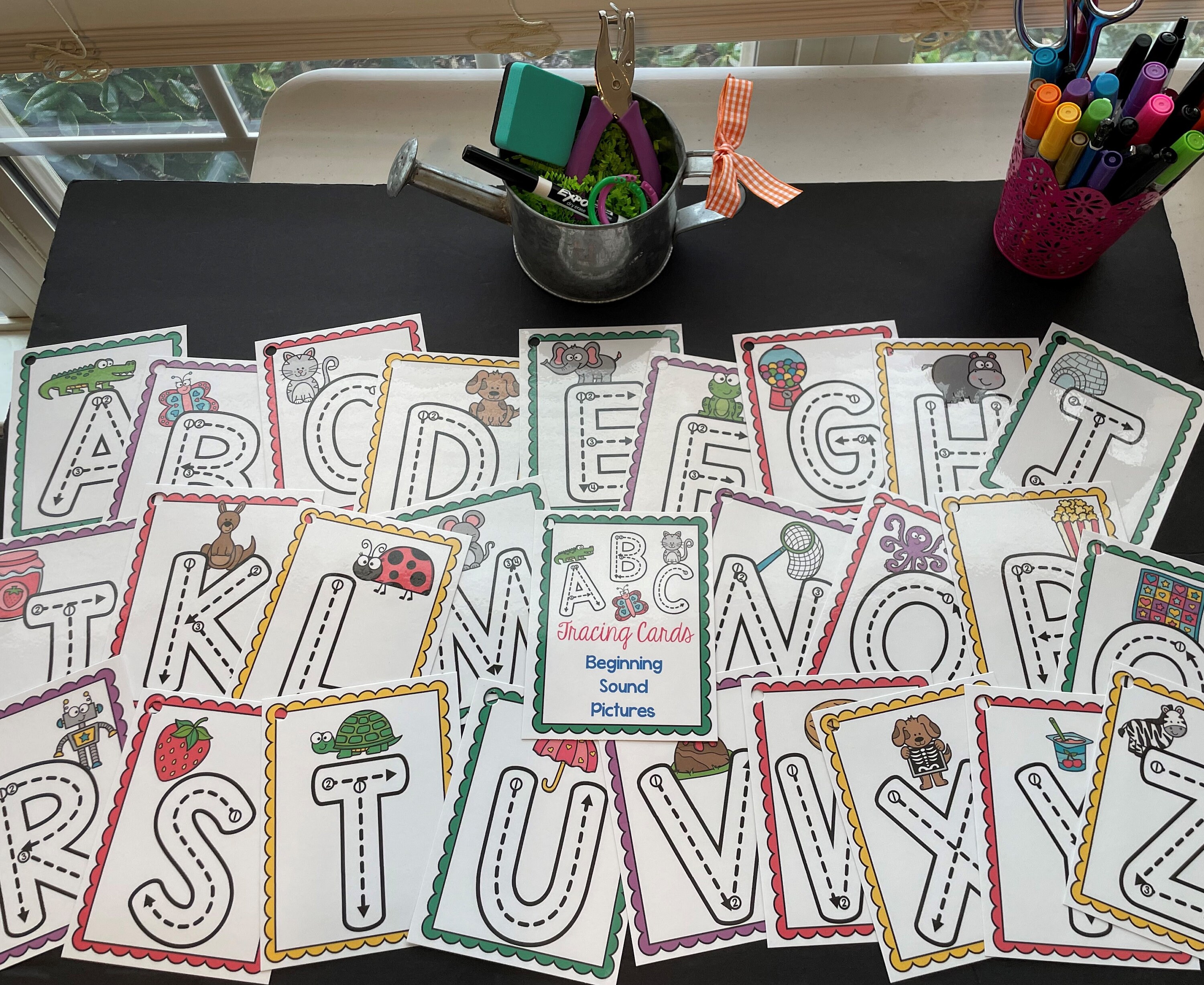 Alphabet Trace & Erase Uppercase Letters - Etsy