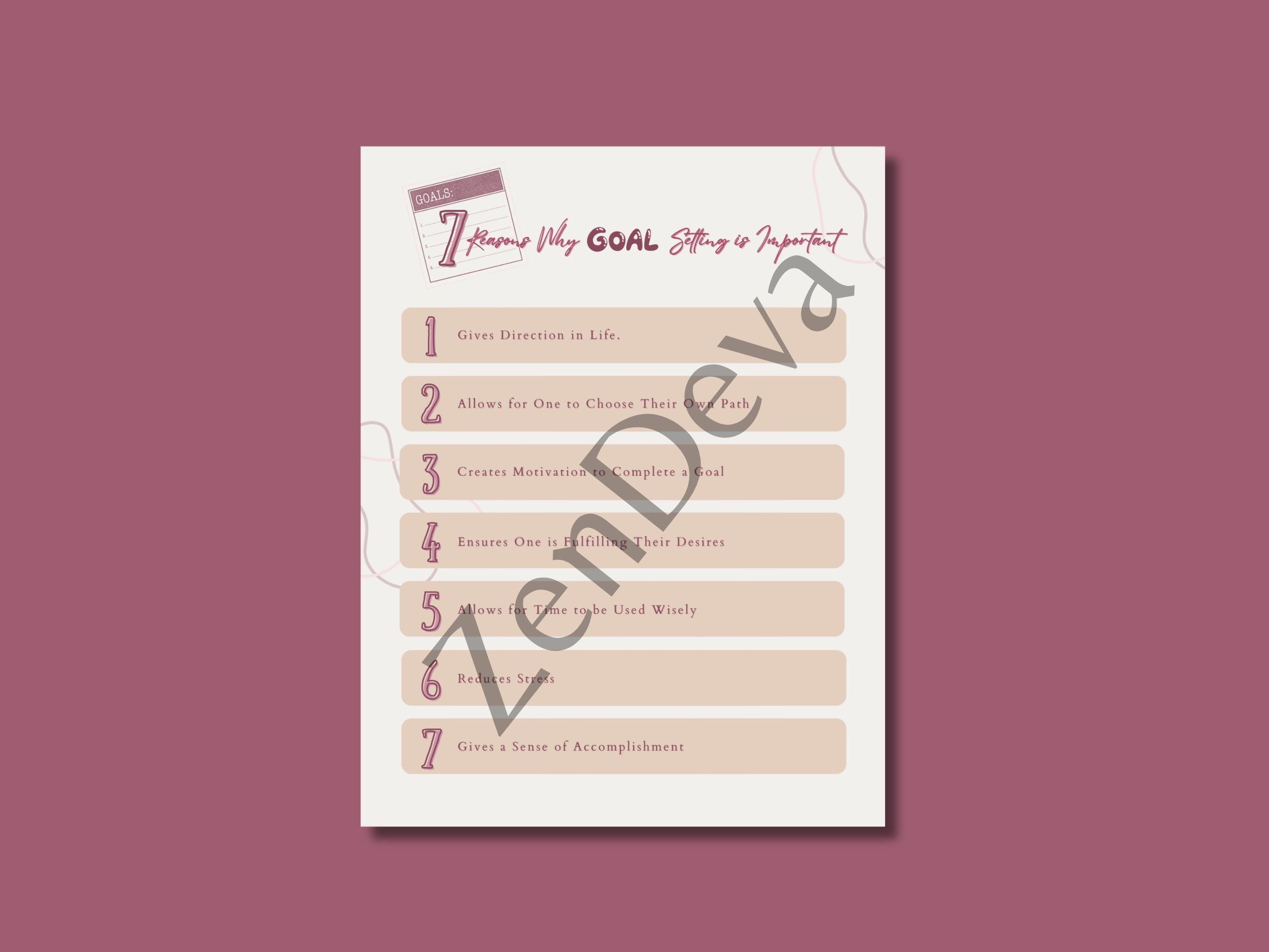 SMART Goals Printable Handout - Educational/therapy Aid and Tool ...