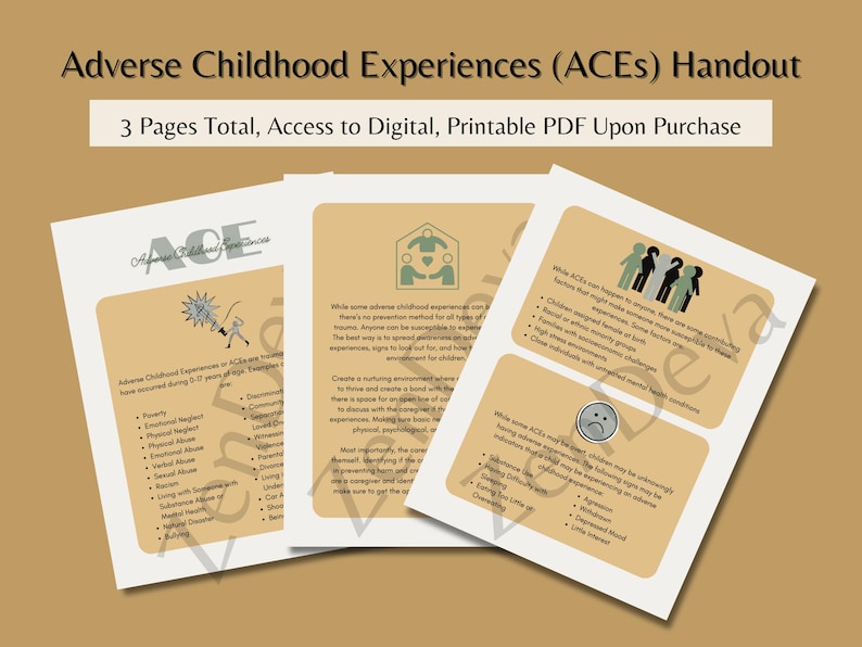 Adverse Childhood Experiences (aces) Handout - Therapy/education Group ...