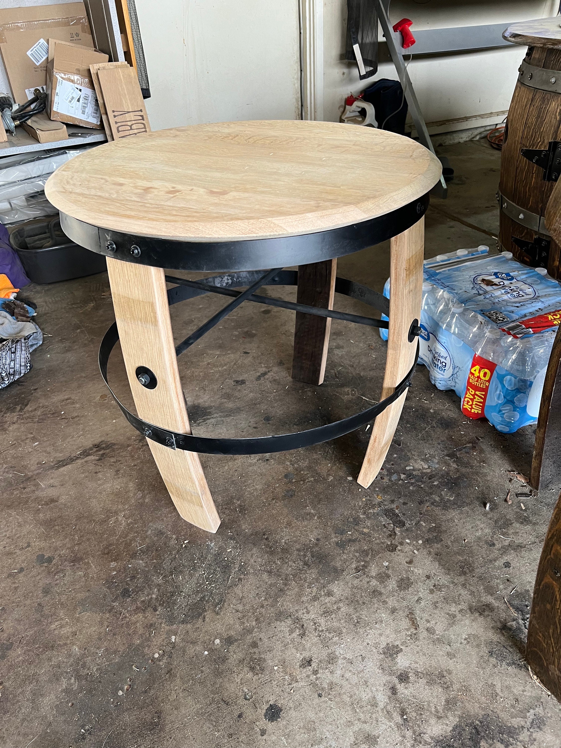 Wine Barrel Side Table - Etsy