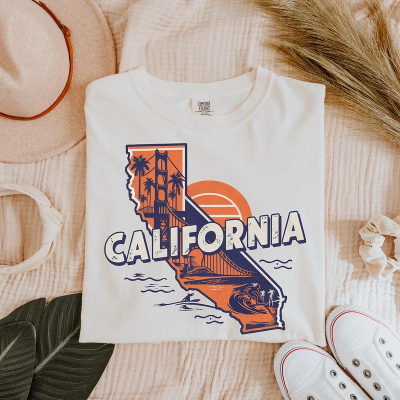 California T Shirt - Etsy