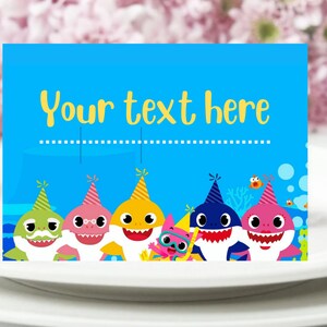 Baby Shark Party Pack Editable Download - Etsy