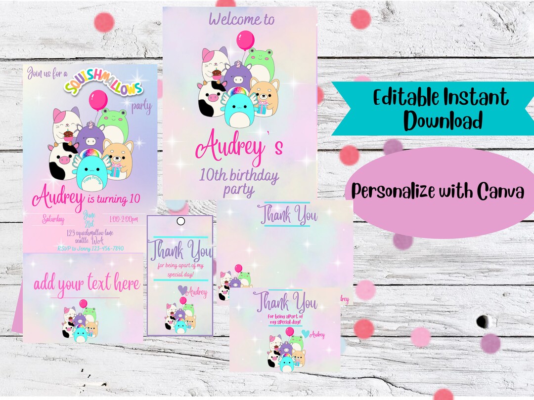 Squishmallow Party Pack - Etsy