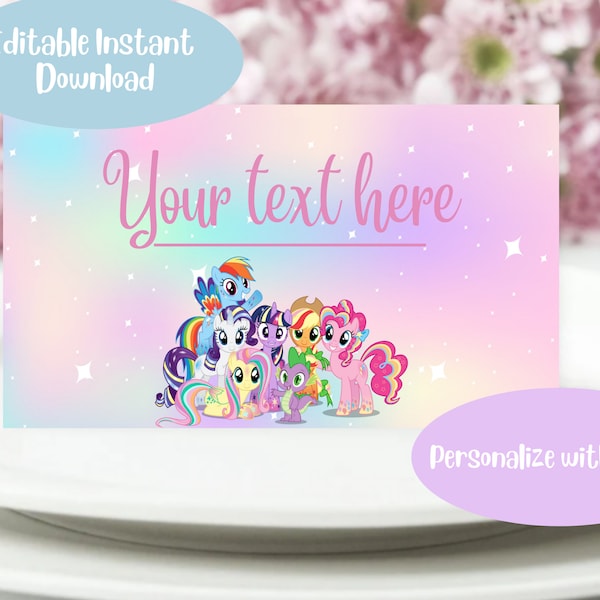 Pony Food Labels - Etsy