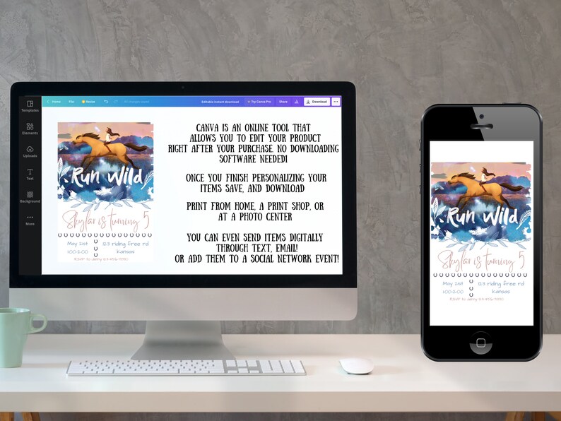 Run Wild Birthday Invite - Etsy