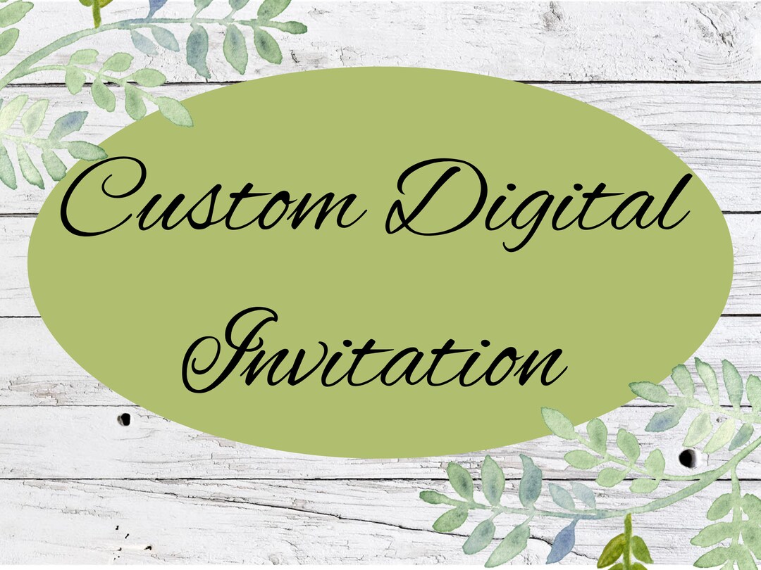Custom Digital Party Supplies - Etsy
