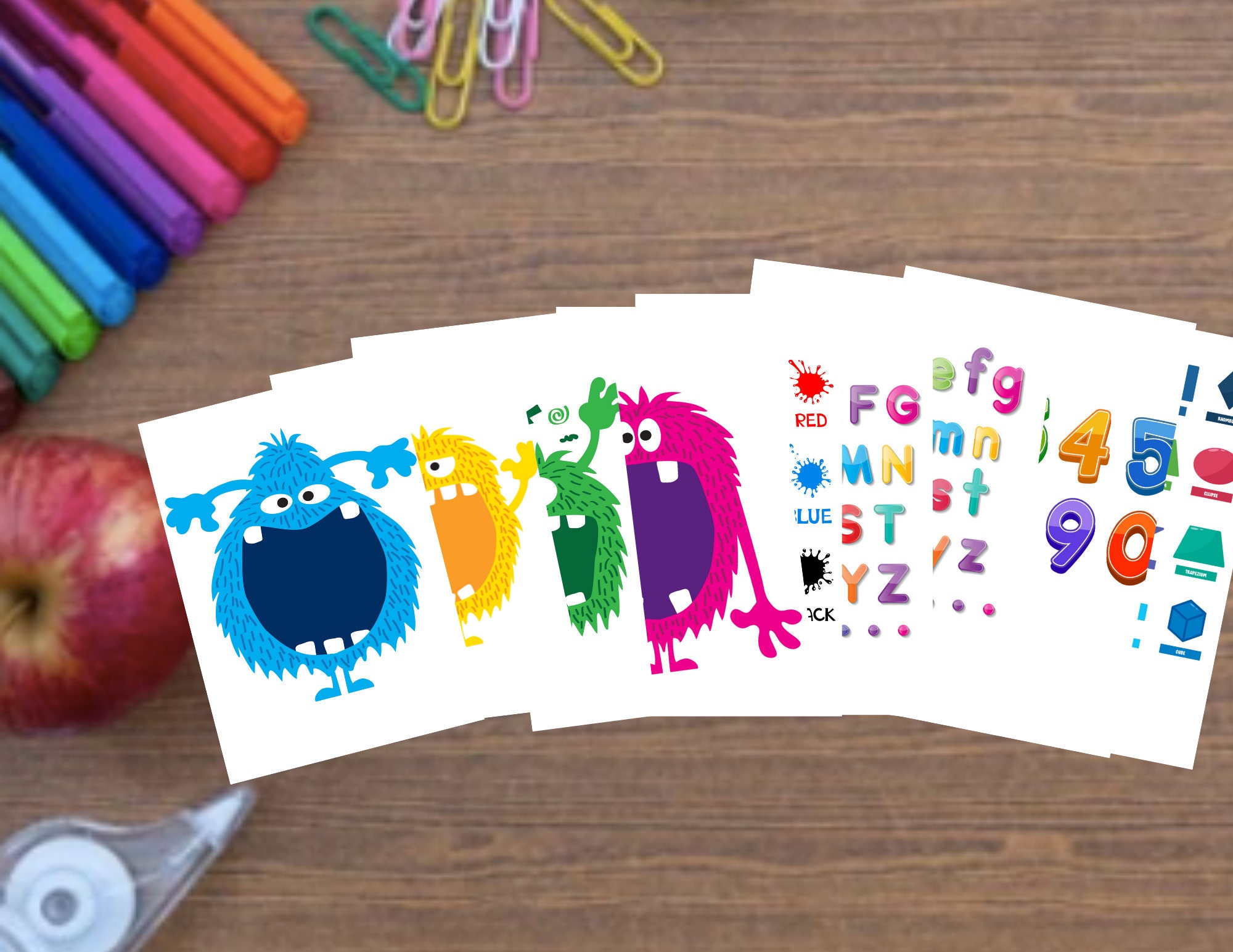 Feed the Monsters Printable - Etsy