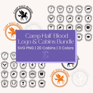 Camp Half-blood SVG Bundle: Percy Jackson Logo & 20 Cabins (digital ...