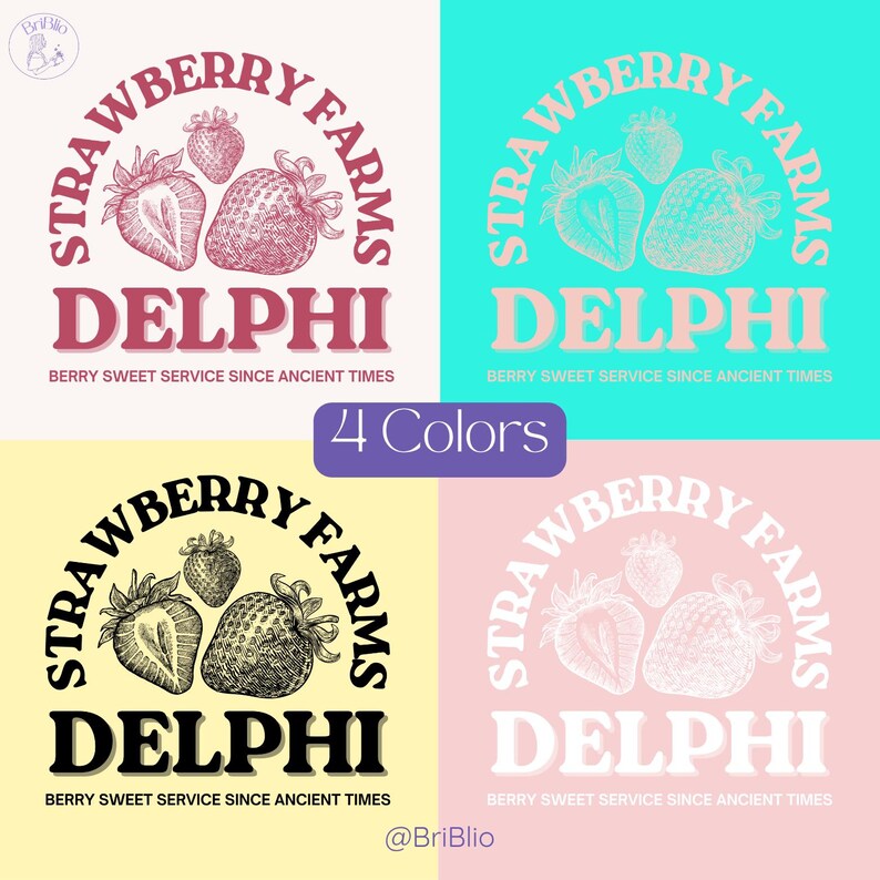 Percy Jackson Delphi Strawberry SVG PNG Bundle: Camp Half Blood Design ...