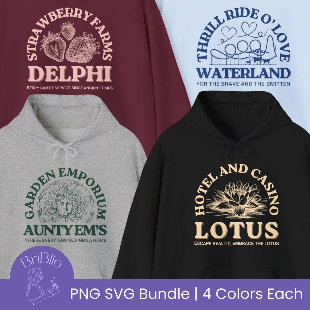 Percy Jackson Digital Art Bundle: Delphi, Aunty Em's, Lotus, Waterland ...