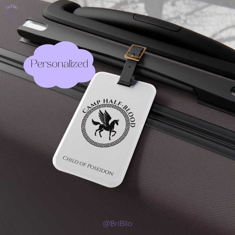 Percy Jackson Camp Half-blood Personalized Luggage Tag | Percy Jackson ...