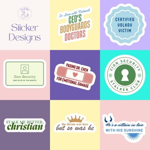 Twisted Series Stickers PNG SVG Ana Huang Book Boyfriends Alex Volkov ...