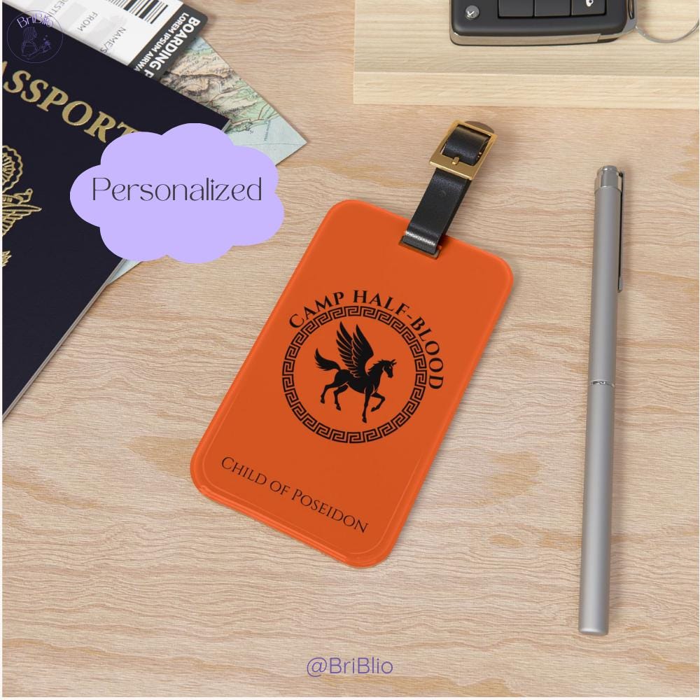 Percy Jackson Camp Half-blood Personalized Luggage Tag | Percy Jackson ...
