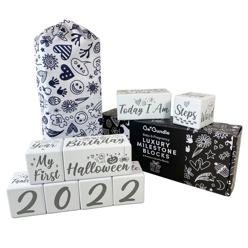 Luxury Milestone Baby & Pregnancy Blocks - Etsy