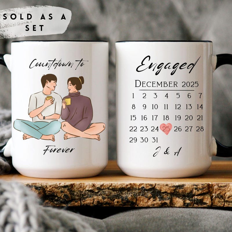 Engagement Mug - Etsy
