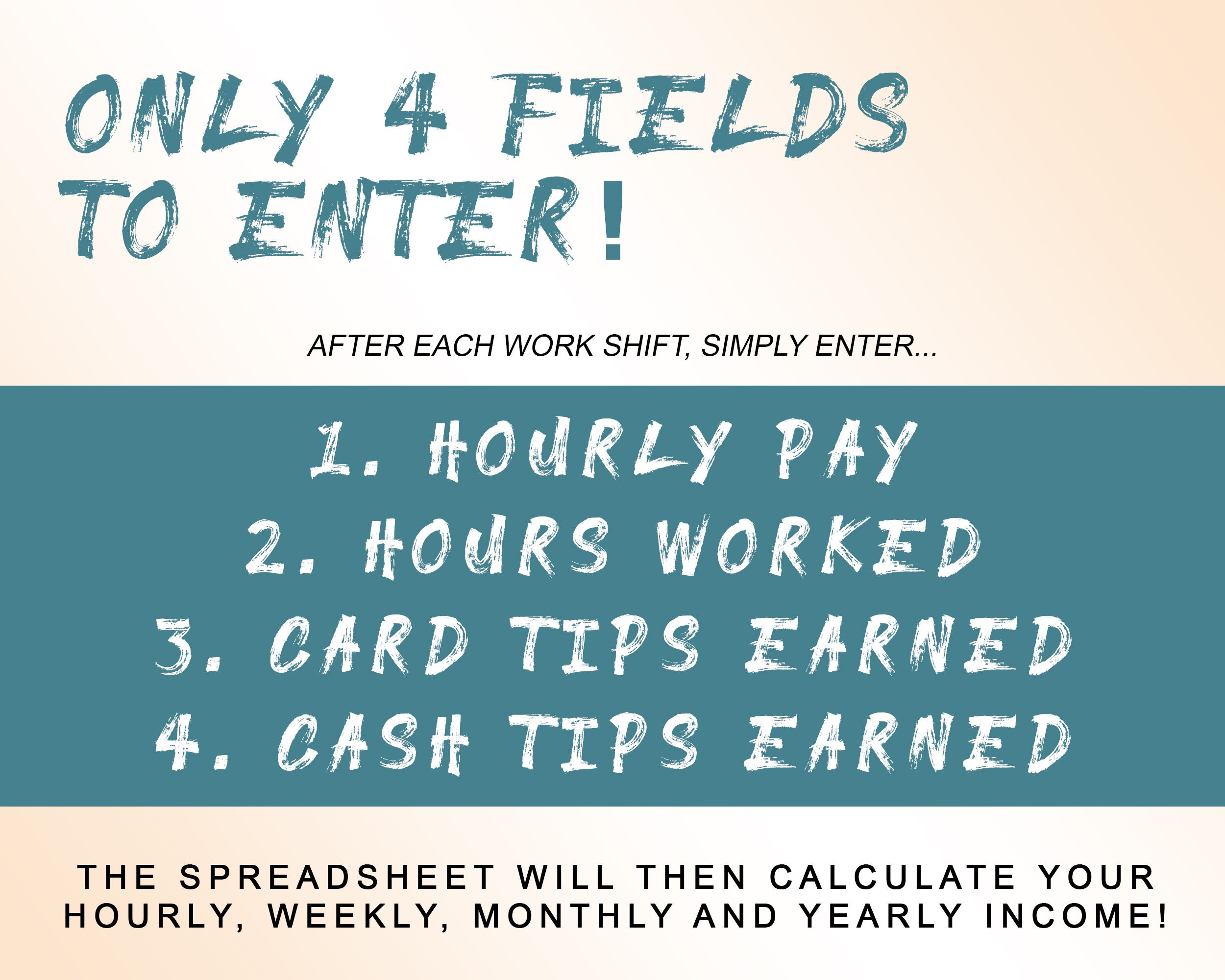 Tip Income Tracker Spreadsheet 2025 | Google Sheets Template | Tip Log ...