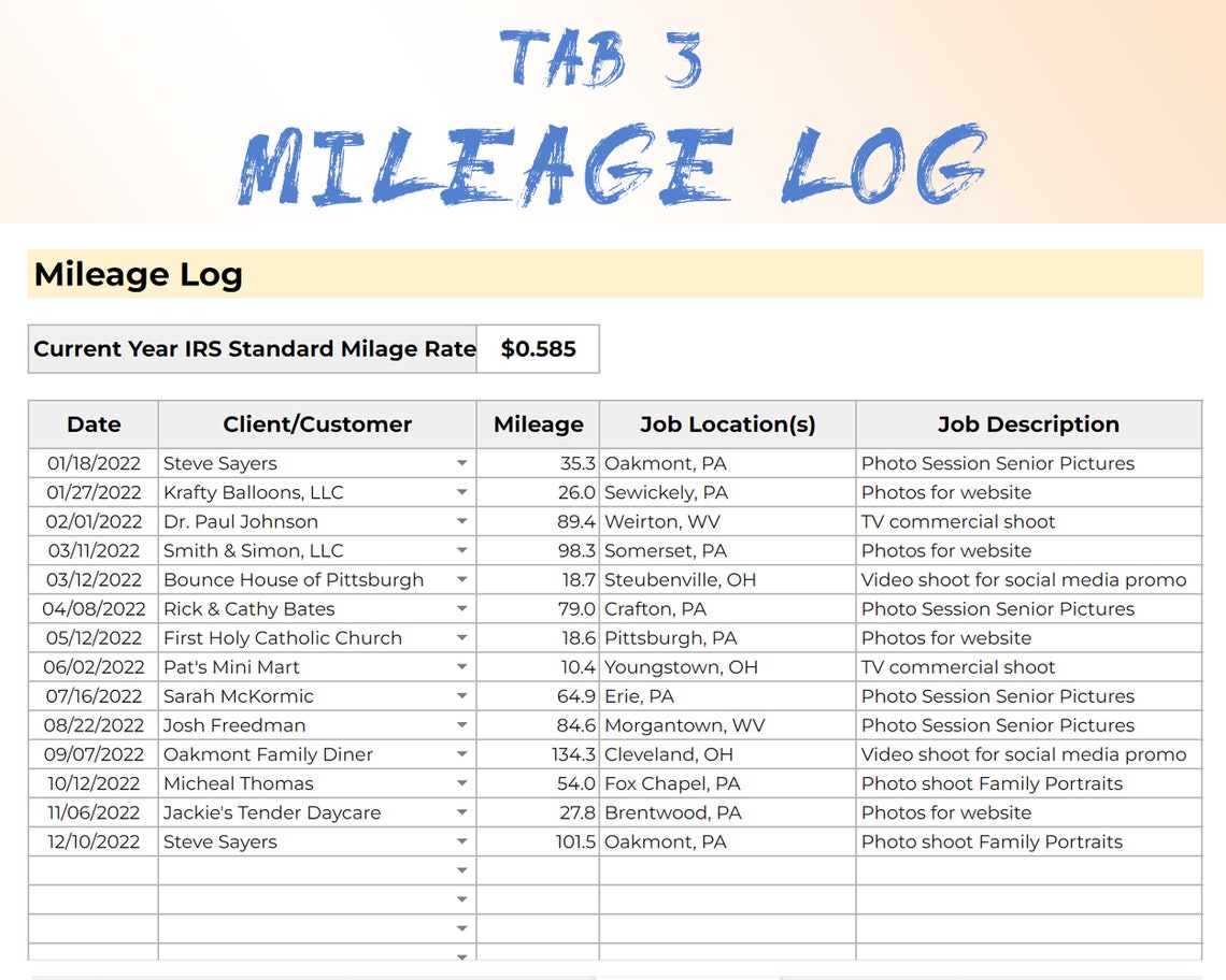 Simple Freelance Bookkeeping 2024 Spreadsheet | Google Sheets Template ...