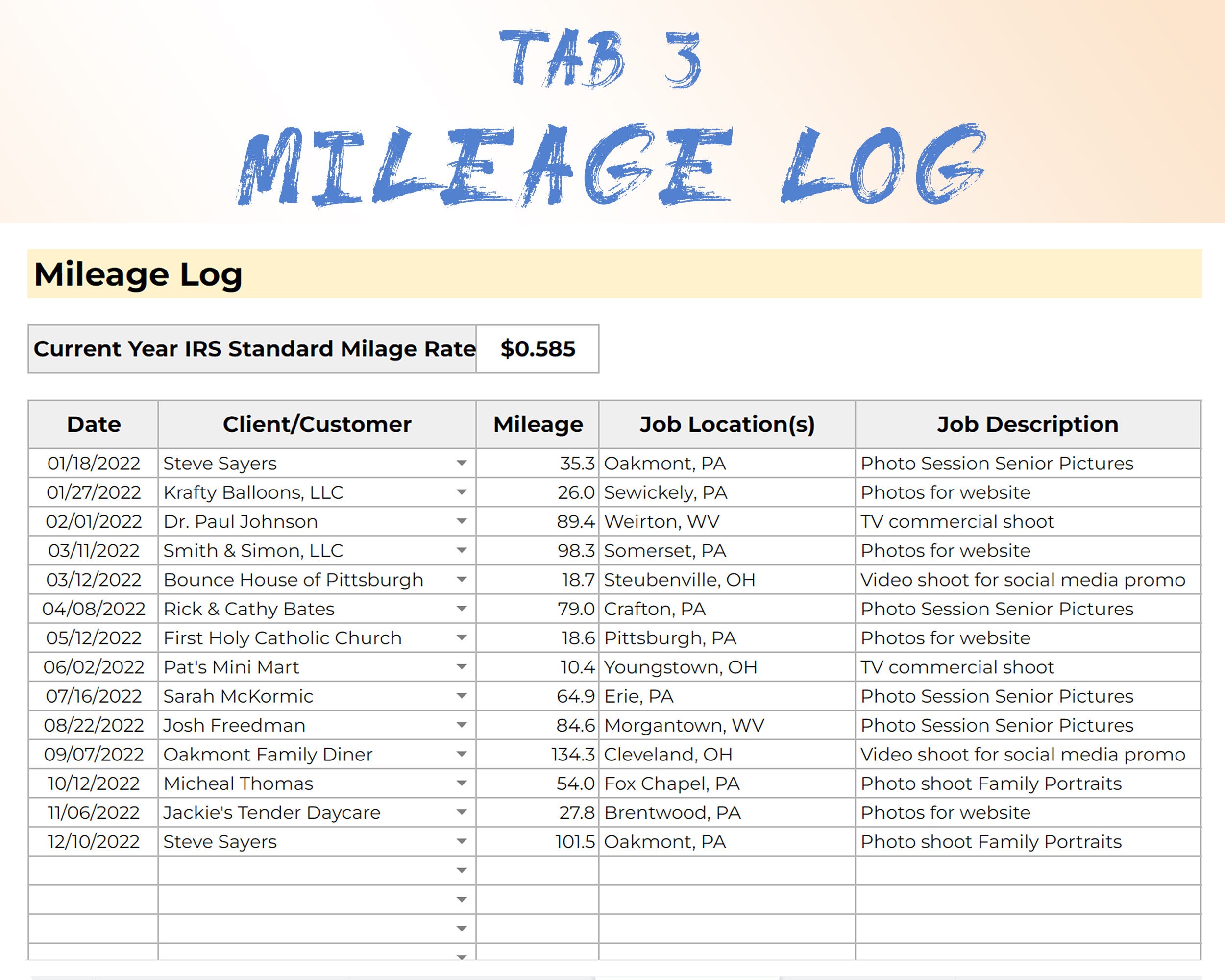 Simple Freelance Bookkeeping 2024 Spreadsheet | Google Sheets Template ...