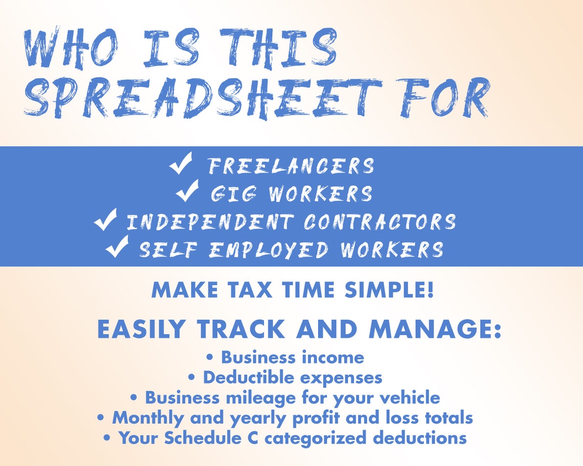 Simple Freelance Bookkeeping 2024 Spreadsheet | Google Sheets Template ...