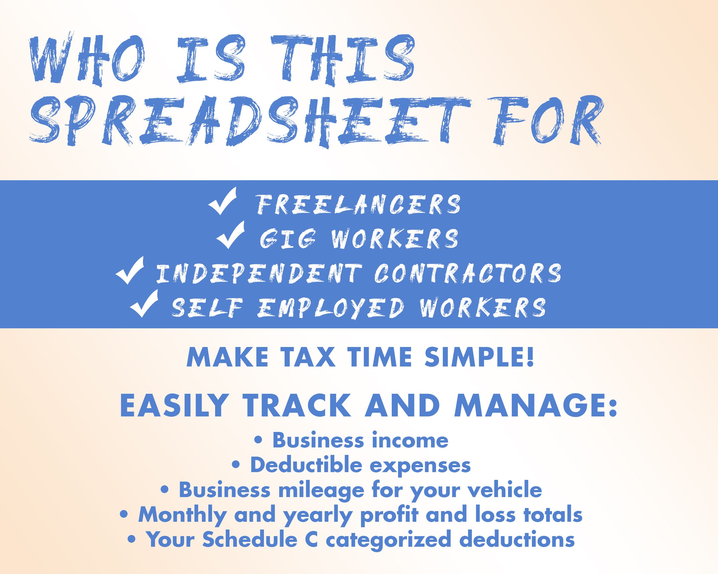 Simple Freelance Bookkeeping 2024 Spreadsheet | Google Sheets Template ...