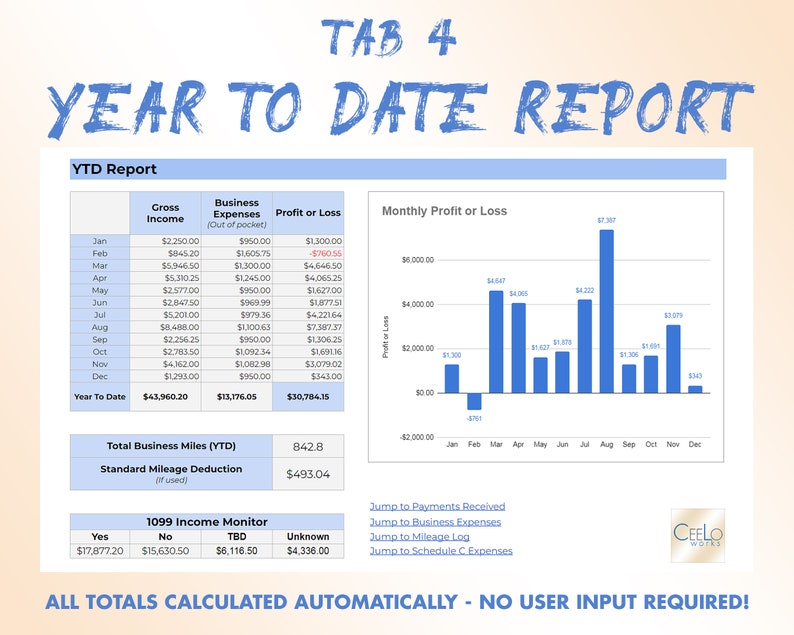 Simple Freelance Bookkeeping 2024 Spreadsheet | Google Sheets Template ...