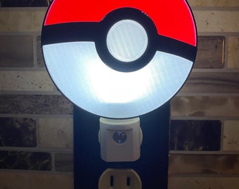 Pokeball Night Light - Etsy
