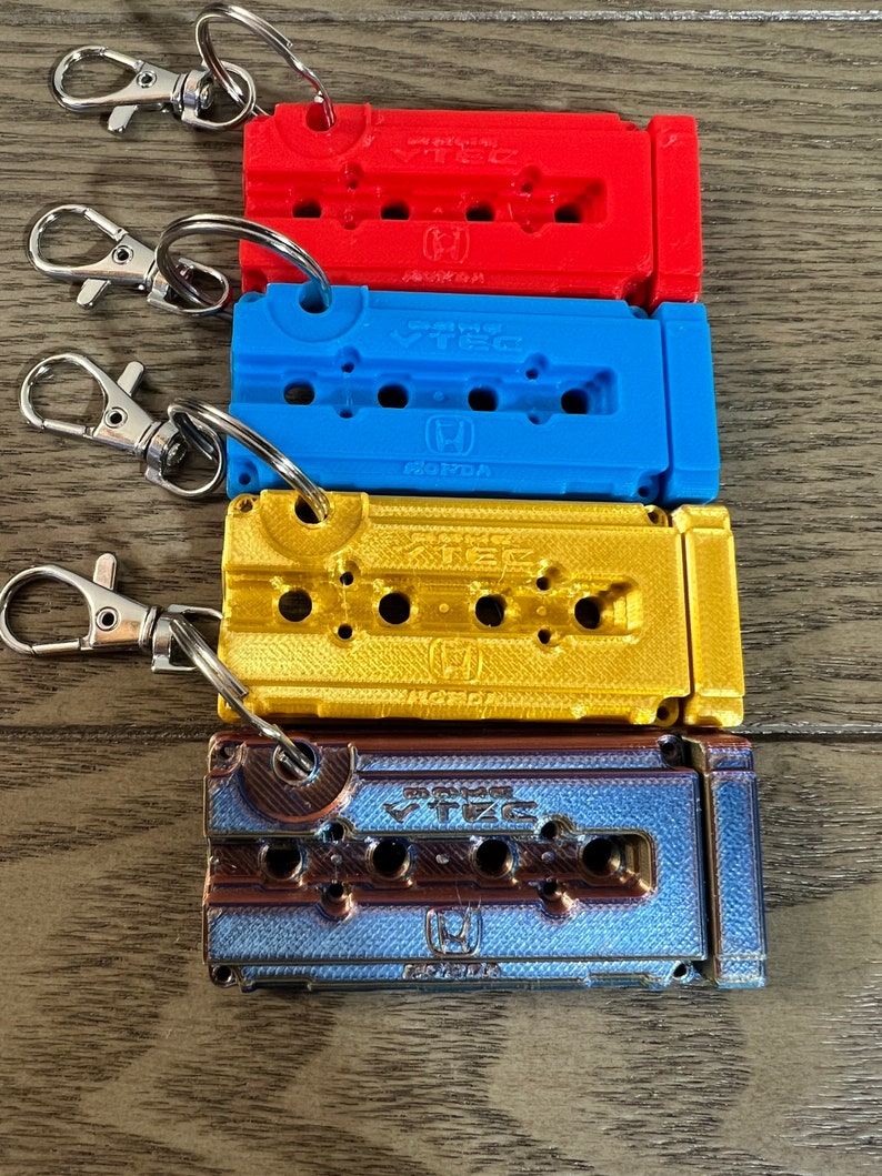 Honda B-series Engine Valve Cover 3-D Printed Keychain - Etsy