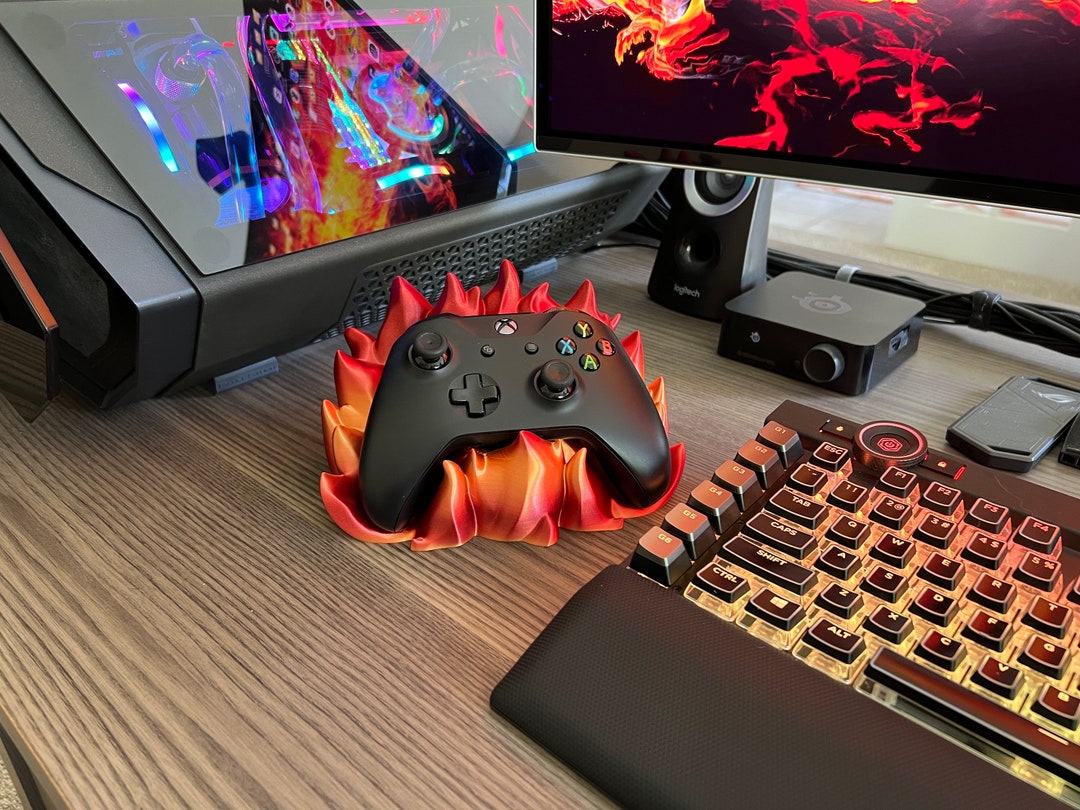 3D Printed Flame Desktop Controller Stand - Etsy
