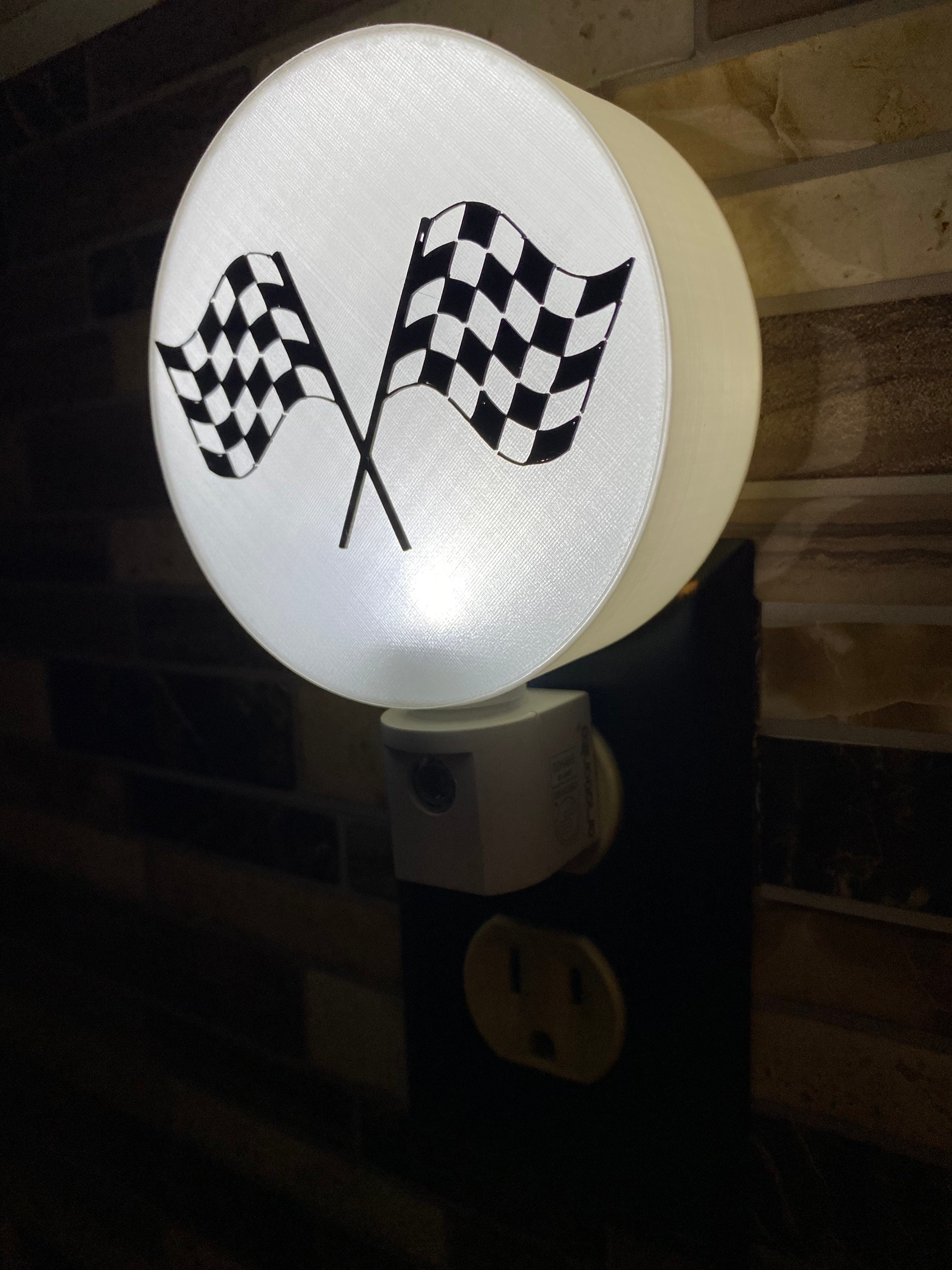 Checkered Flags Automatic Light Sensing Night Light - Etsy