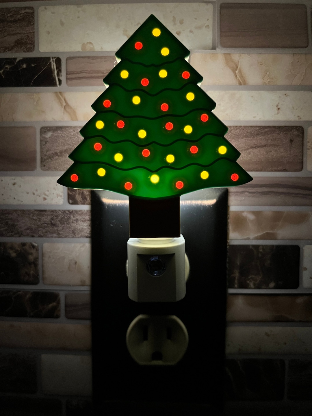 Christmas Tree Automatic Light Sensing Night Light - Etsy