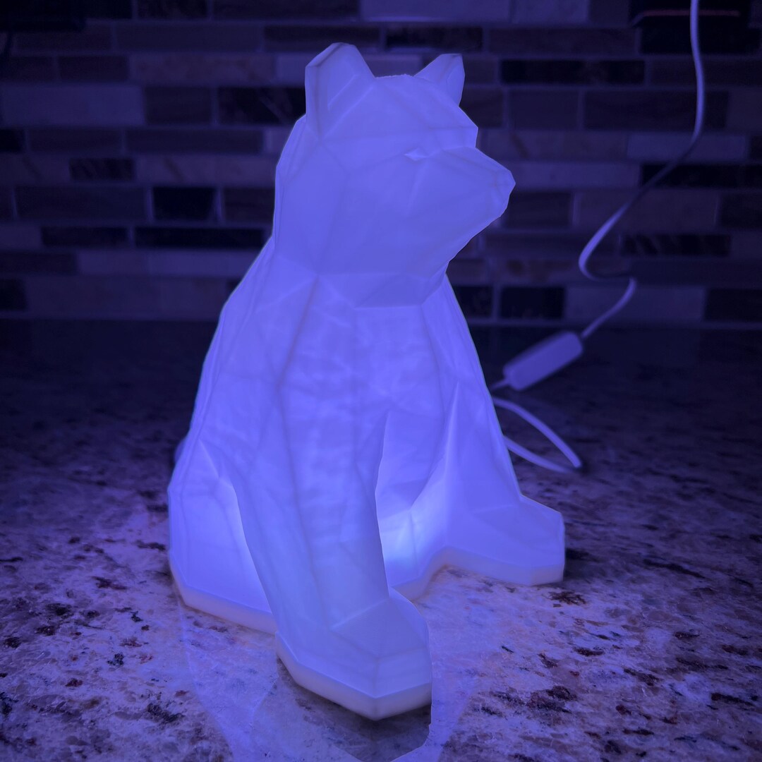 Low Poly Design RGB Bear Table Lamp USB Powered and Remote Controlled - Etsy