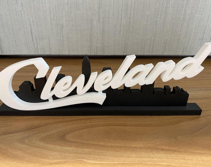 Cleveland Sign Desk Topper - Script Cleveland Sign - Multiple Sizes ...