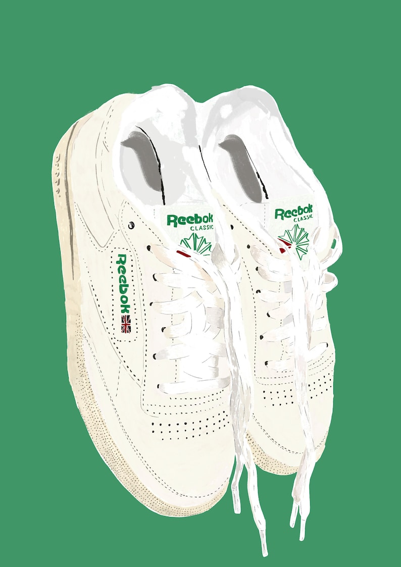 Rebook Club C 85 Print | Wall Art | Art Print | Poster Print | Trainer ...