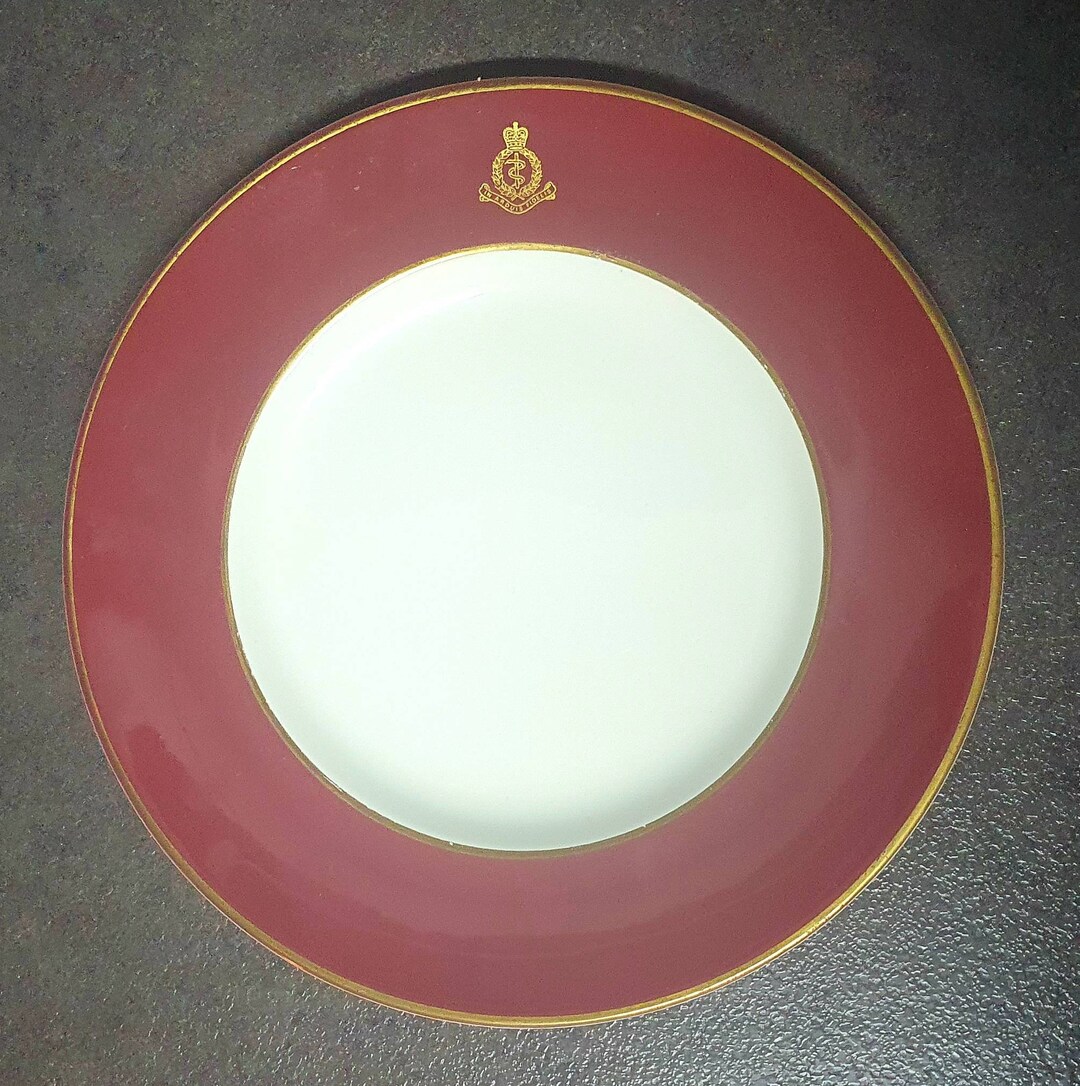 Royal Army Medical Corps Red Dinner Plate - Etsy