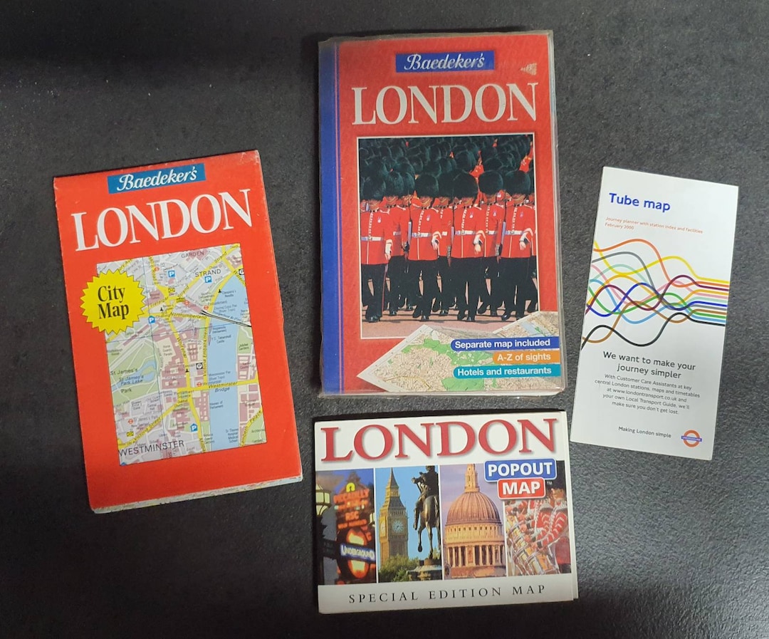 Baedeker's London Guidebook With Map and Tube Guide (7th Edition 1999 ...
