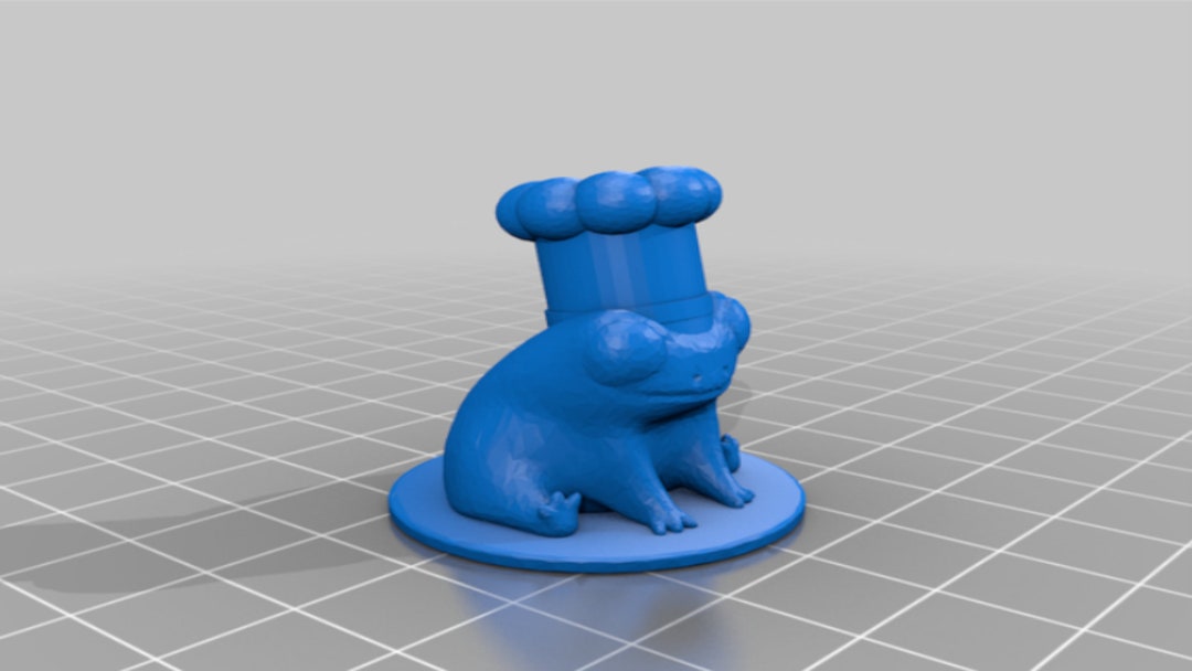 Fred the Frog Chef 3d Print - Etsy