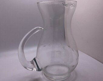 Princess House Crystal Large 10 Juice Pitcher Vintage Heritage Pattern ...