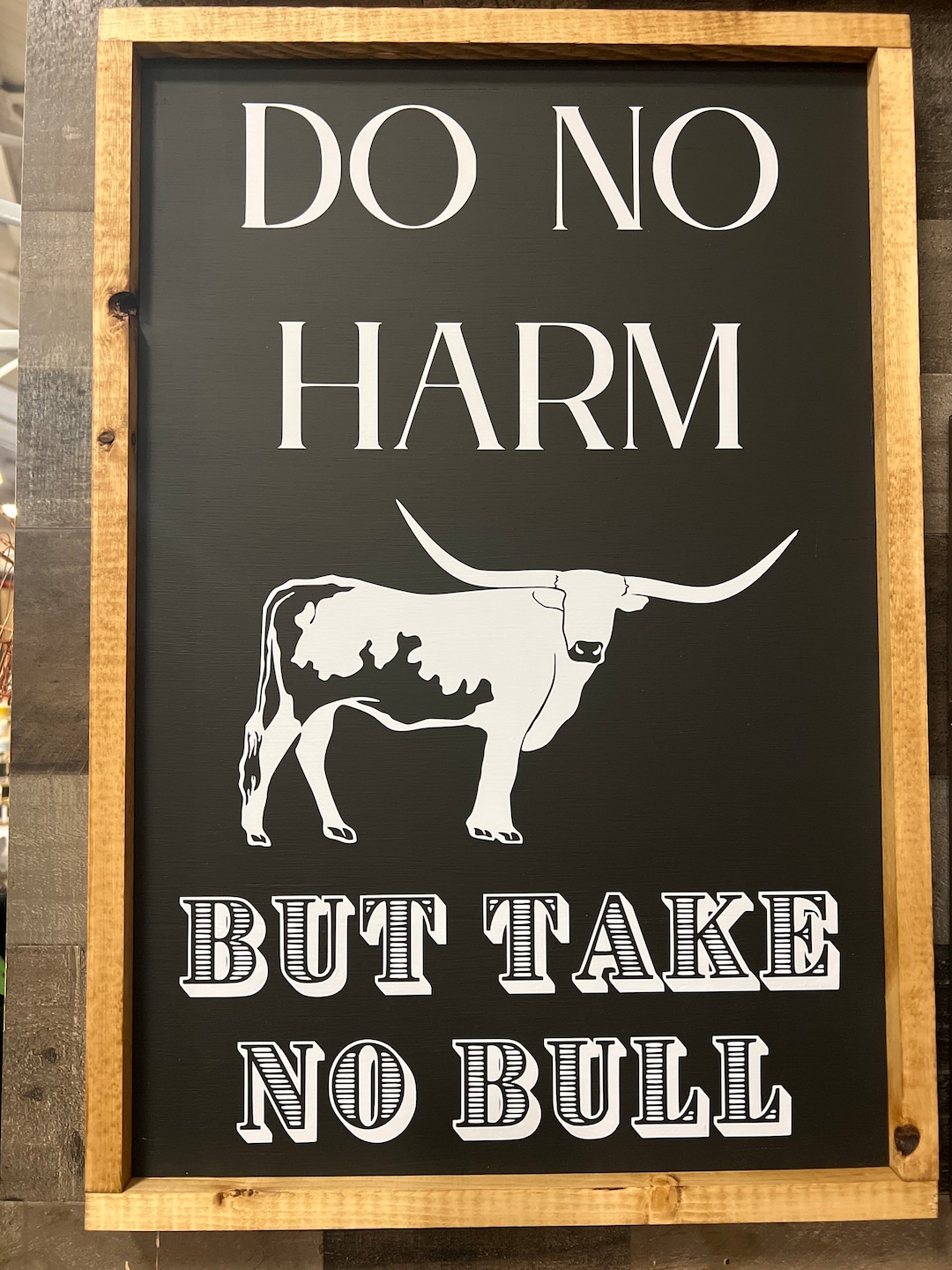 DO NO HARM- Rustic Wood Sign - Etsy