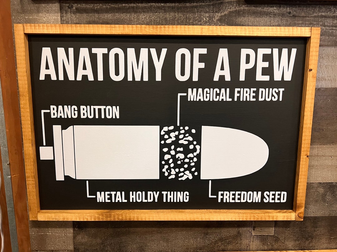 Anatomy of a Pew- Rustic Wood Sign - Etsy