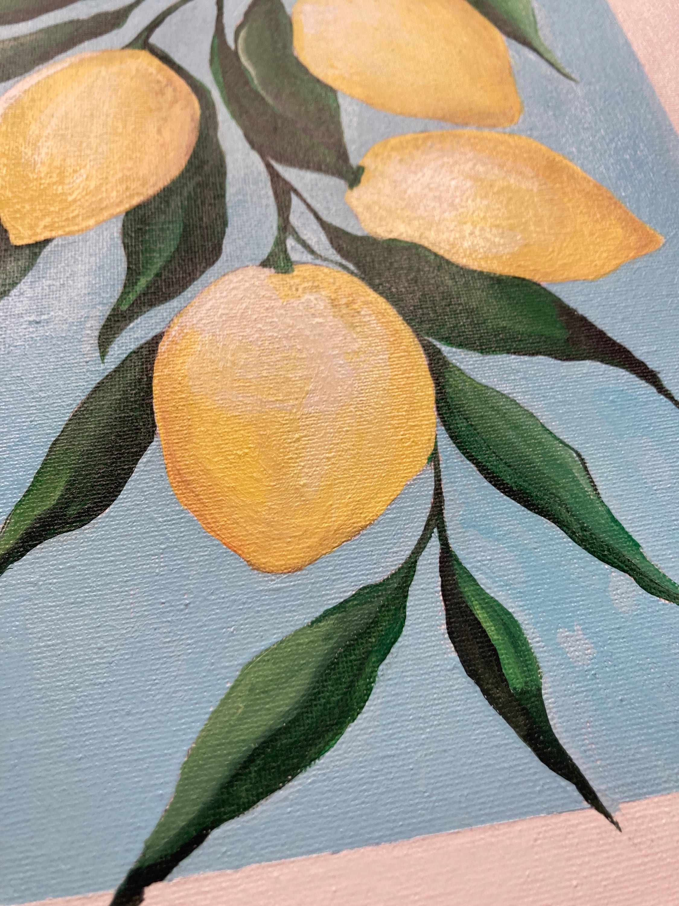 Lemons Acrylic Painting Wall Decor 13x11inch - Etsy