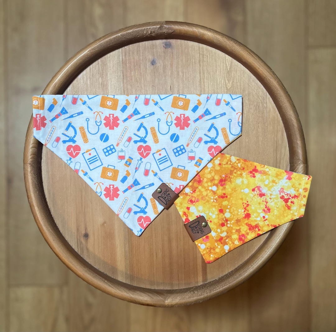 Nursing Reversible Pet Bandana - First Responder Nurse - Etsy