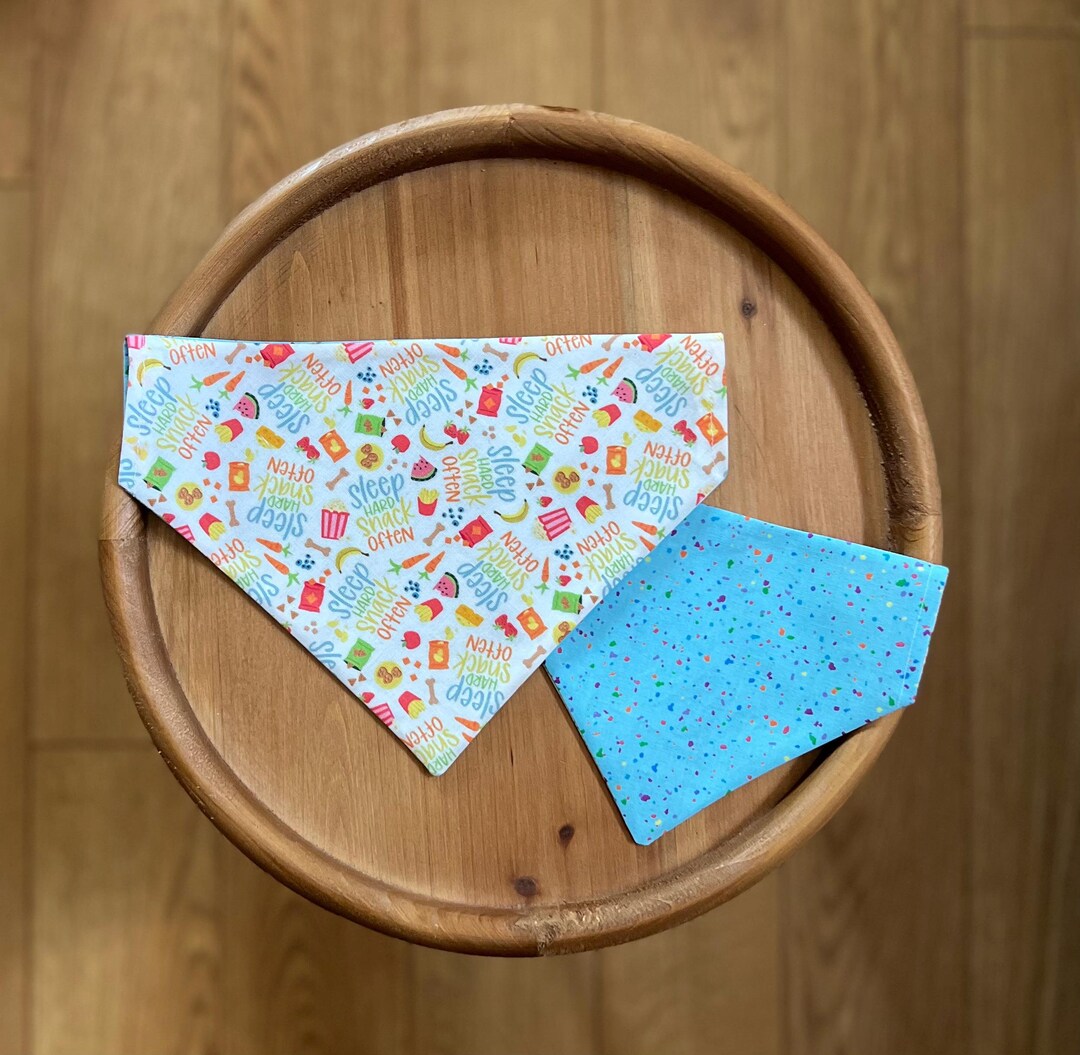 Snack Attack Reversible Over-the-collar Pet Bandana / Gift for Pet ...