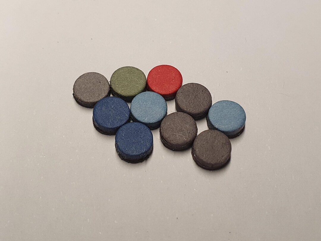Micro Flat Round Cardboard Magnets in Variouns Colors, 5mm or 8mm, for ...