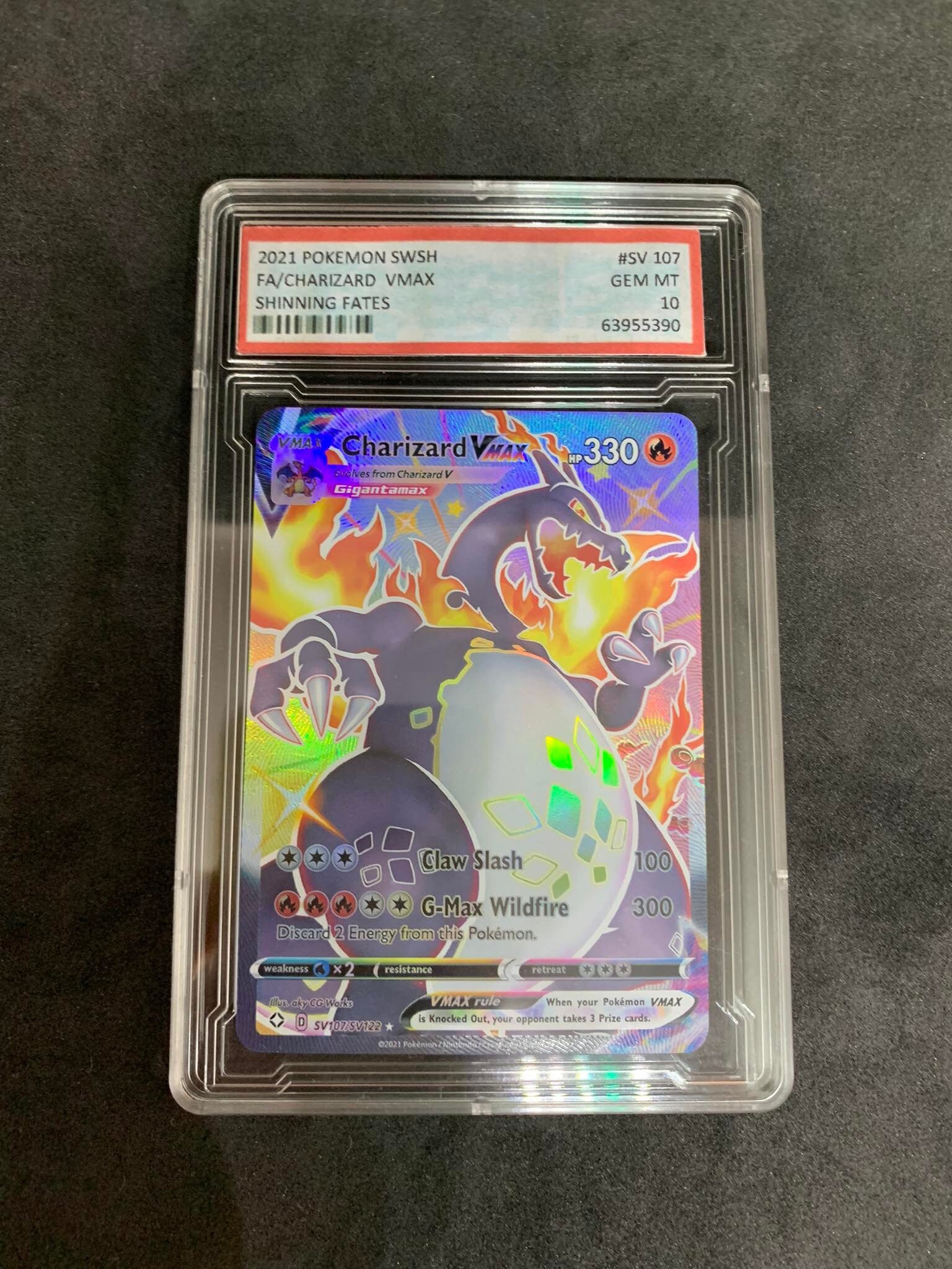 Pokemon Shiny Charizard VMAX Shining Fates SV107/SV122 Graded - Etsy ...