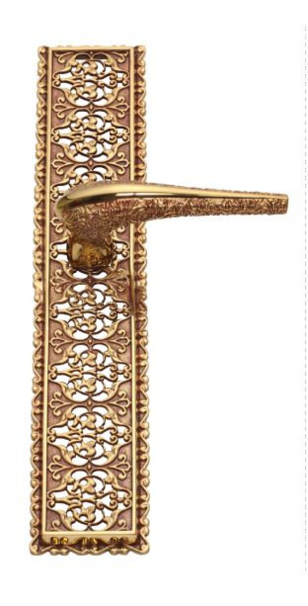 Door Handle Pattern Classic Length With 24k Gold Cover, Rustic 24k ...