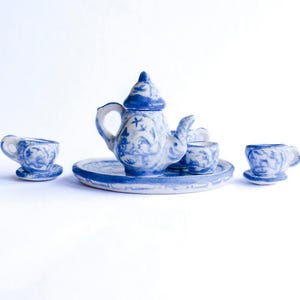 A Porcelain Delft Tea Set - Etsy