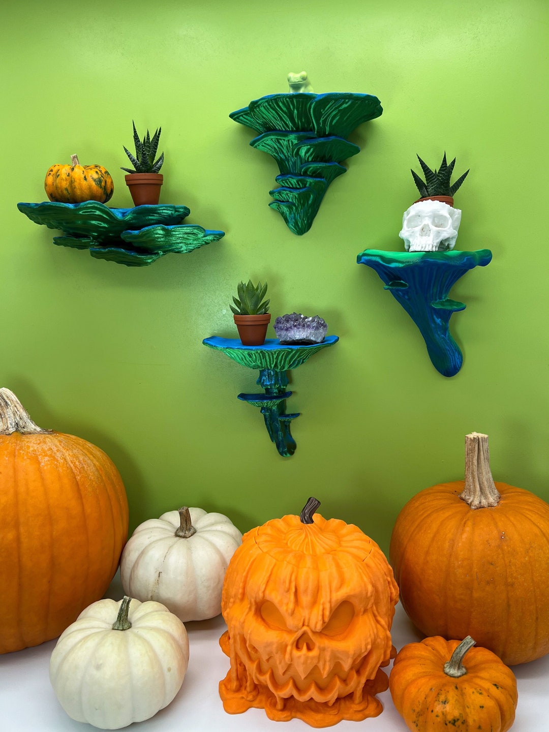 Floating Mushroom Wall Shelf Bundle in Witchy Decor Style: Discover ...