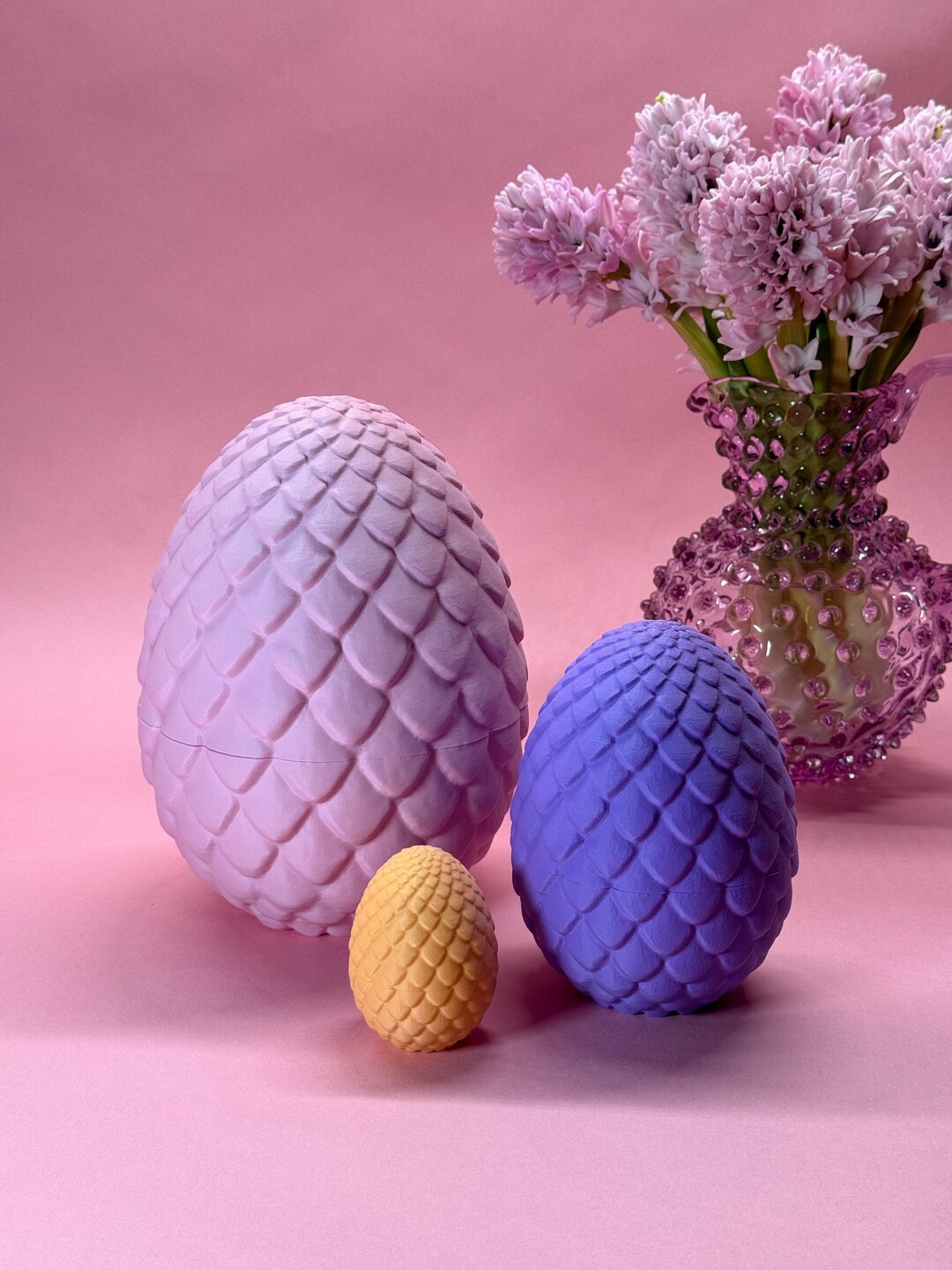 Set of 3 Dragon Eggs Easter Decoration – Screw-on Easter Eggs for ...